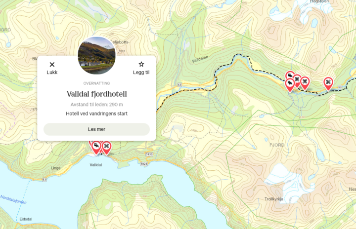 Hotell - Valldal Fjordhotell